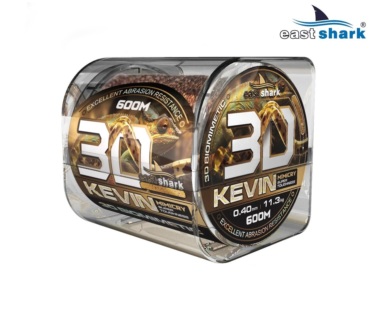 Леска EastShark KEVIN MIMICRY 3D 600м 0,25 мм