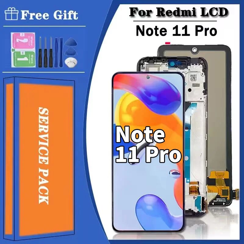 ЖК-дисплей Super AMOLED Xiaomi Redmi Note 11 Pro 5G, TFT NO Frame