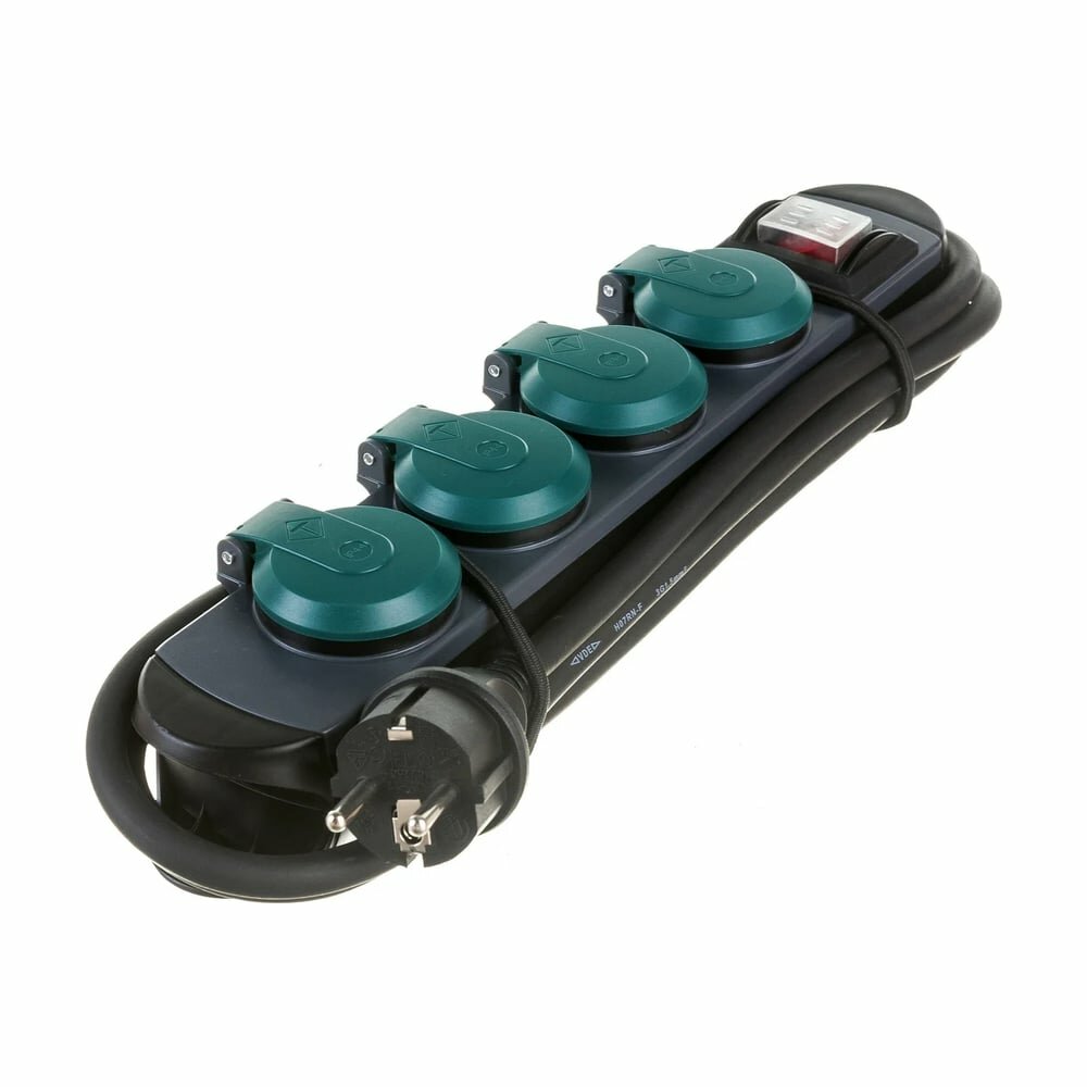 Удлинитель Electraline 4Р с выключателем H07RN-F 3x1,5-4М 16А 62085