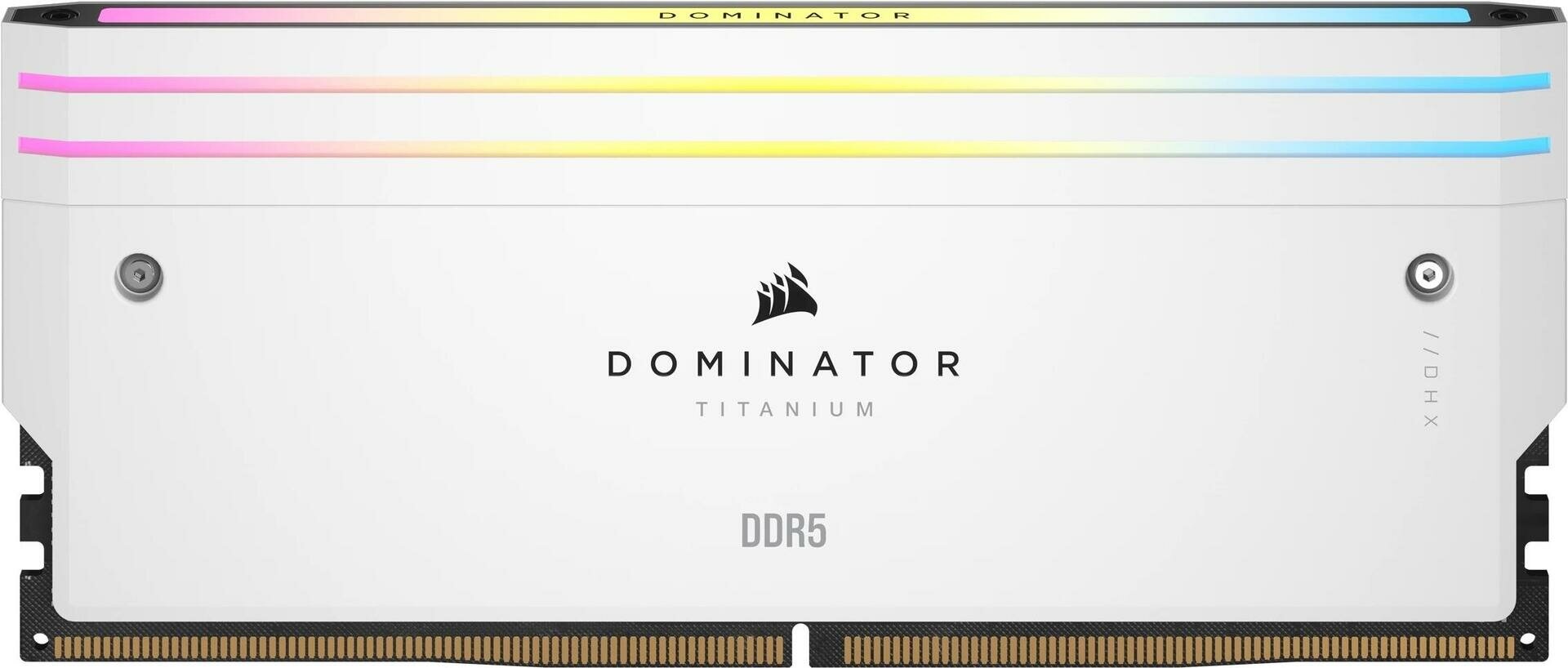 Оперативная память Corsair Dominator Titanium RGB 32 ГБ (2x32), DDR5, 6600 МГц, CMP64GX5M2X6600C32W, White