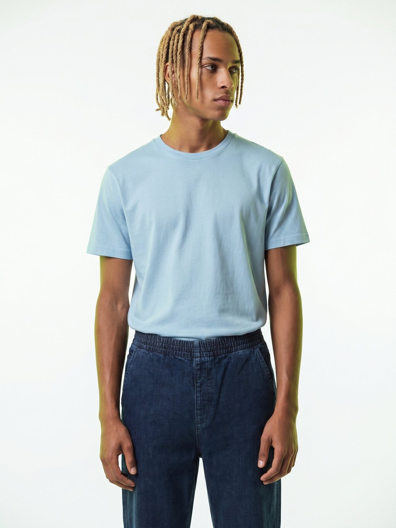 Джинсы широкие JUST CLOTHES, размер 35/32, насыщенный темно-синий — фото 1