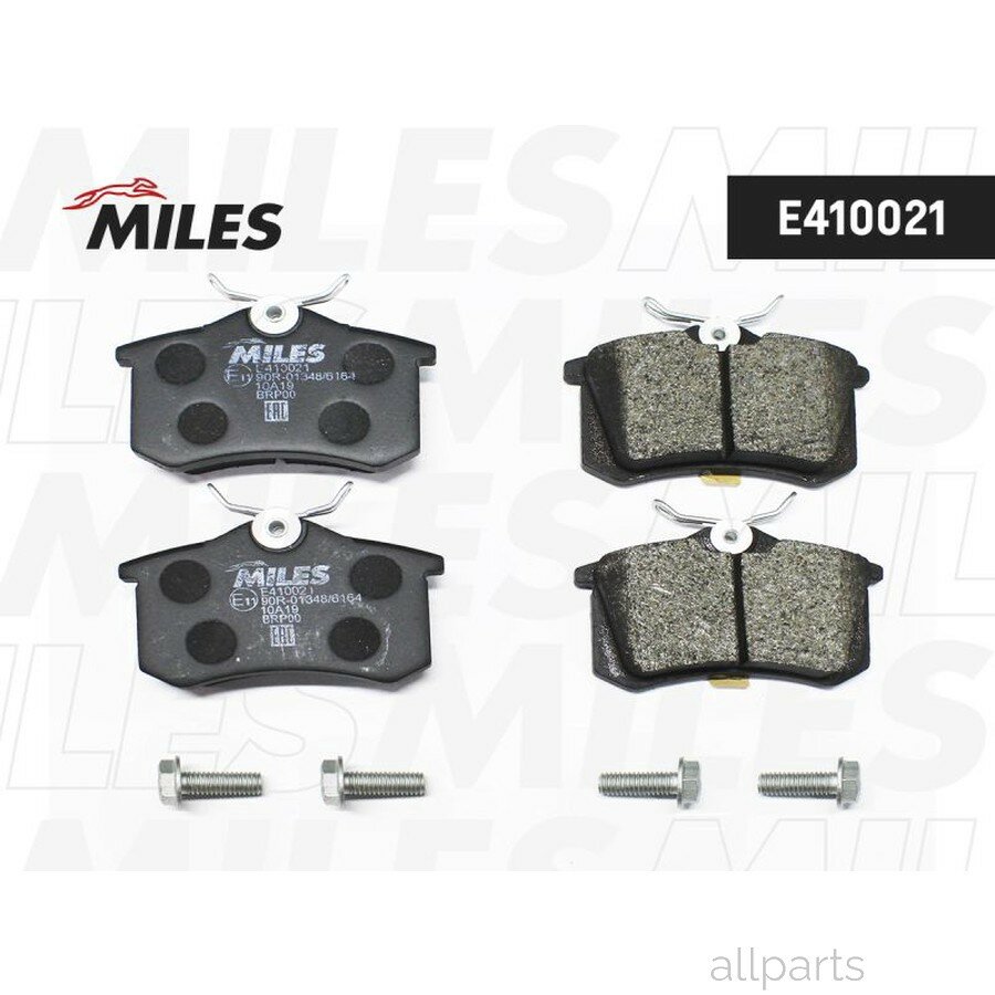 MILES E410021 Колодки тормозные AUDI A4/A6/RENAULT SCENIC/VW GOLF 2/3/PASSAT задние