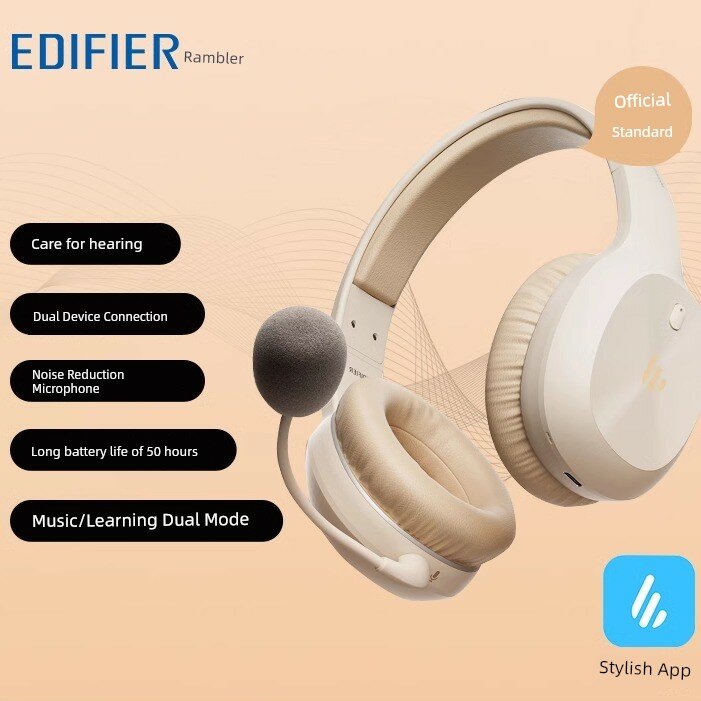 Наушники Edifier K750W для студентов с микрофоном, накладные Bluetooth-наушники для обучения и заучивания наизусть.