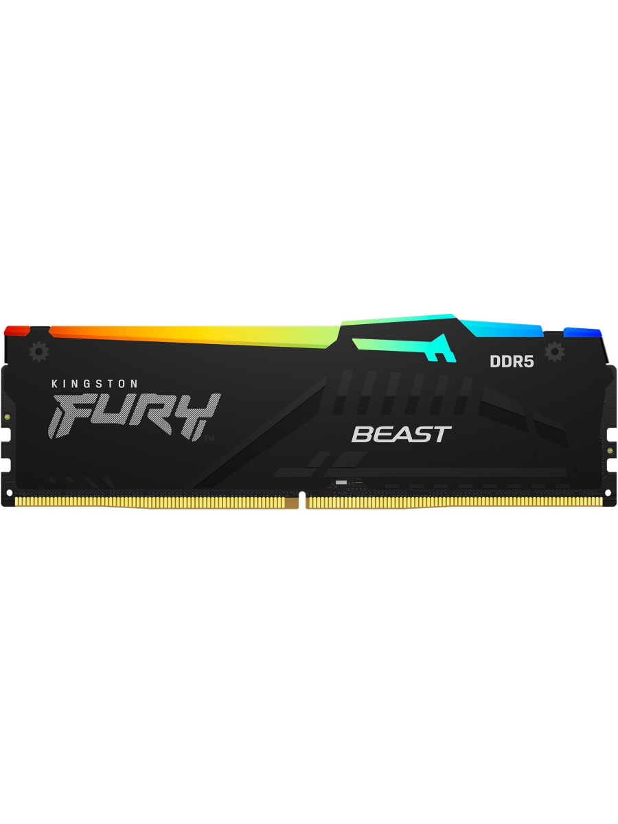 Память DDR5 32GB 5600MHz Kingston KF556C40BBA-32 Fury Beast XMP RGB RTL Gaming PC5-44800 CL40 DIMM 288-pin 1.25В dual rank с радиатором RTL