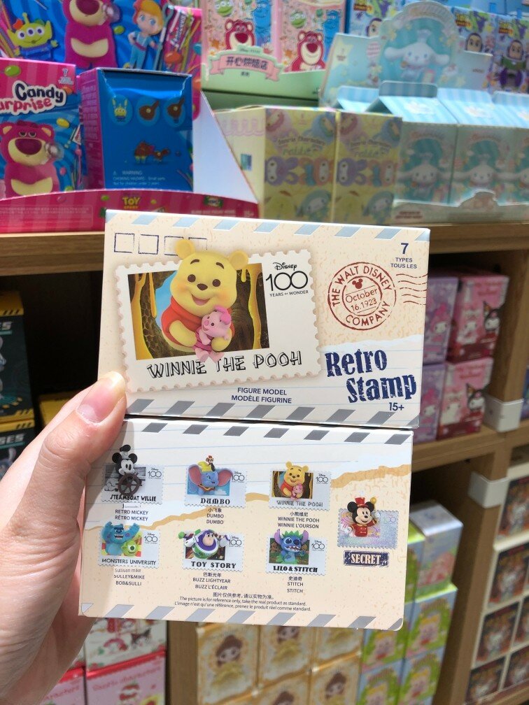 В наличии: Магнит на холодильник MINISO Disney к 100-летию, винтажный дизайн, серия Blind Box Новые и старые случайные