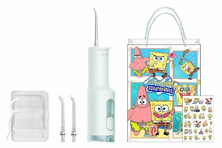 Ирригатор унисекс Xiaomi Oral Irrigators, Mint Green - Cartoon Limited Set