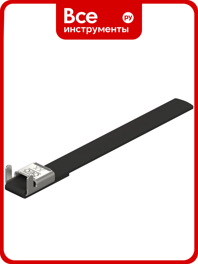 Монтажная лента OBO Bettermann SBF 15-400 A2K с фиксатором, черная, 25 шт. в упаковке 6490348