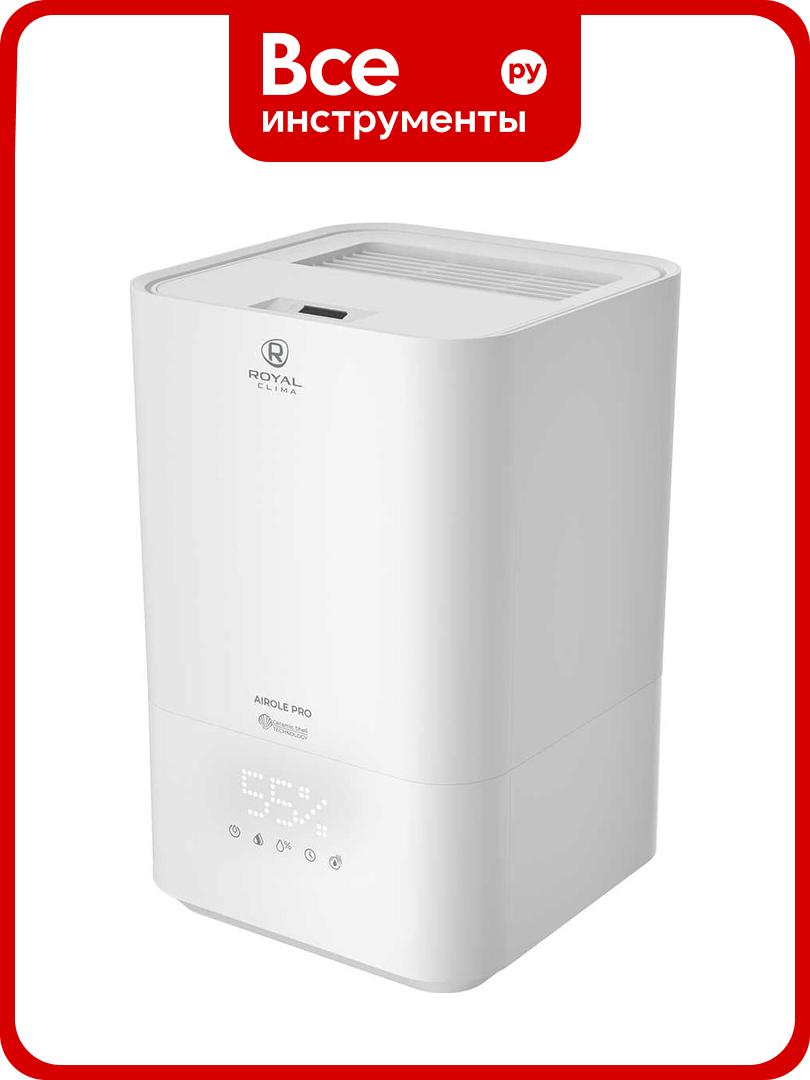 Ультразвуковой увлажнитель Royal Clima воздуха AIROLE PRO RUH-ARP400/5.0E-WT