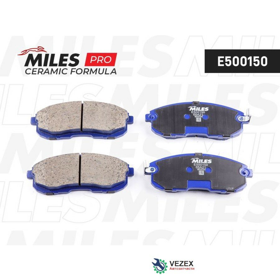 MILES E500150 Комплект тормозных колодок, дисковый тормоз