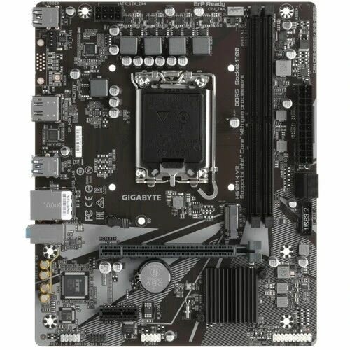 Материнская плата GIGABYTE H610M K V2 - LGA 1700, Intel H610, 2xDDR5-5600 МГц, 1xPCI-Ex16, 1xM.2, Micro-ATX