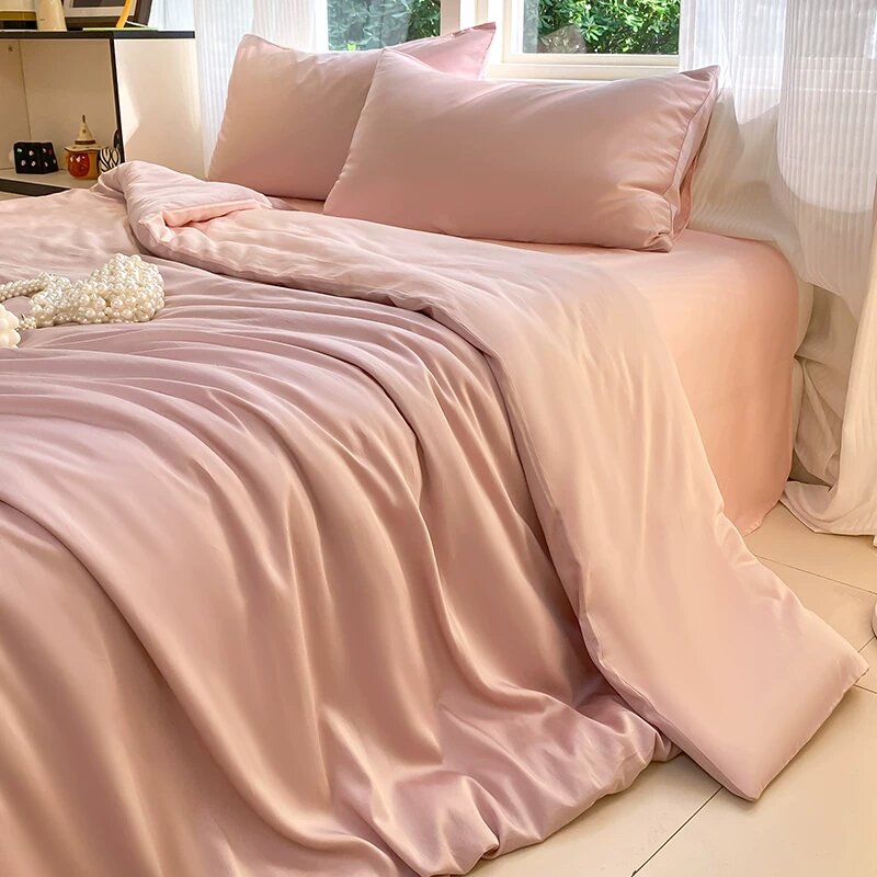 Комплект постельного белья Cat People Summer Cooling Ice Silk: комплект из четырех предметов с шелковисто-гладкими