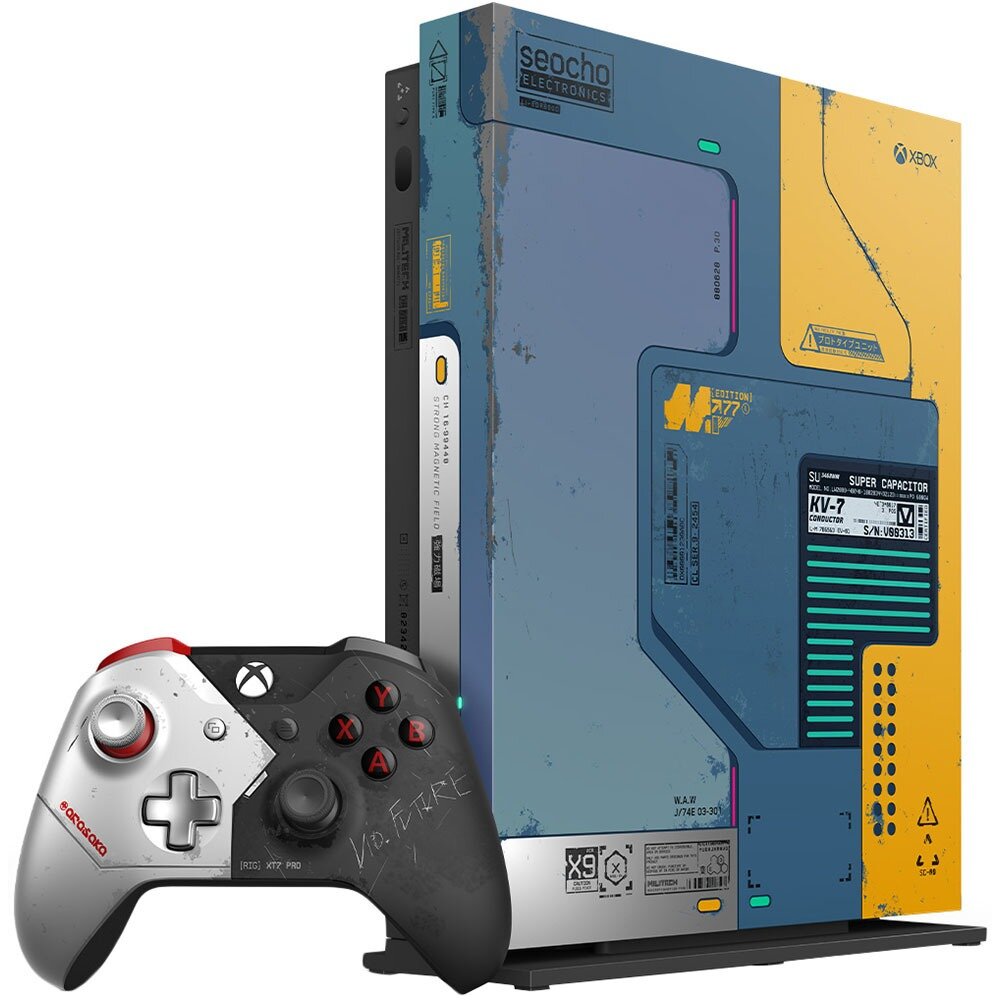 Уценка Приставка Microsoft Xbox One X с 1 ТБ памяти Cyberpunk 2077 Limited Edition