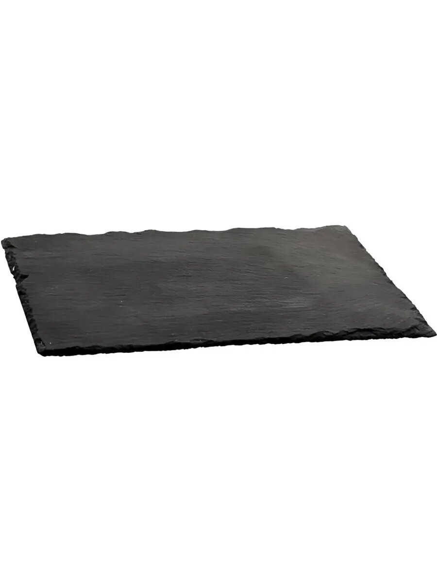 Стильное блюдо из черного сланца 30x12 см