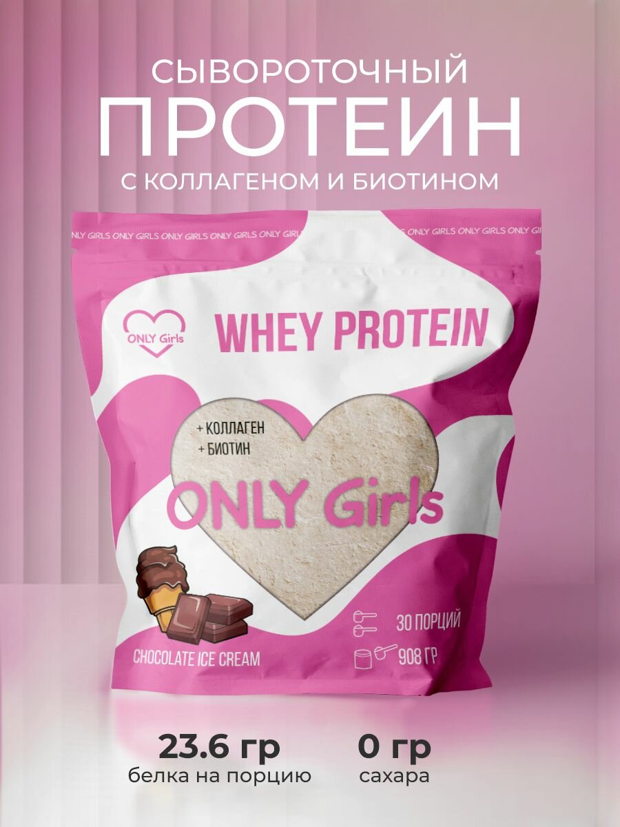 Сывороточный протеин c коллагеном / Шоколадное мороженное / 30 порций