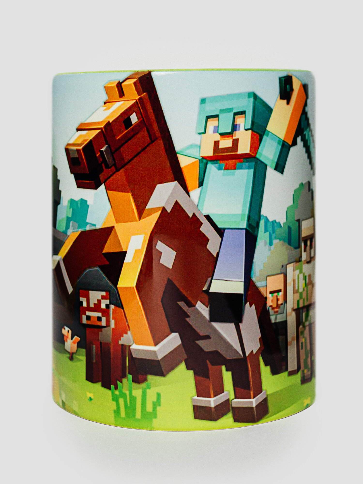 Кружка керамическая Майнкрафт Minecraft столовая посуда в игровом стиле