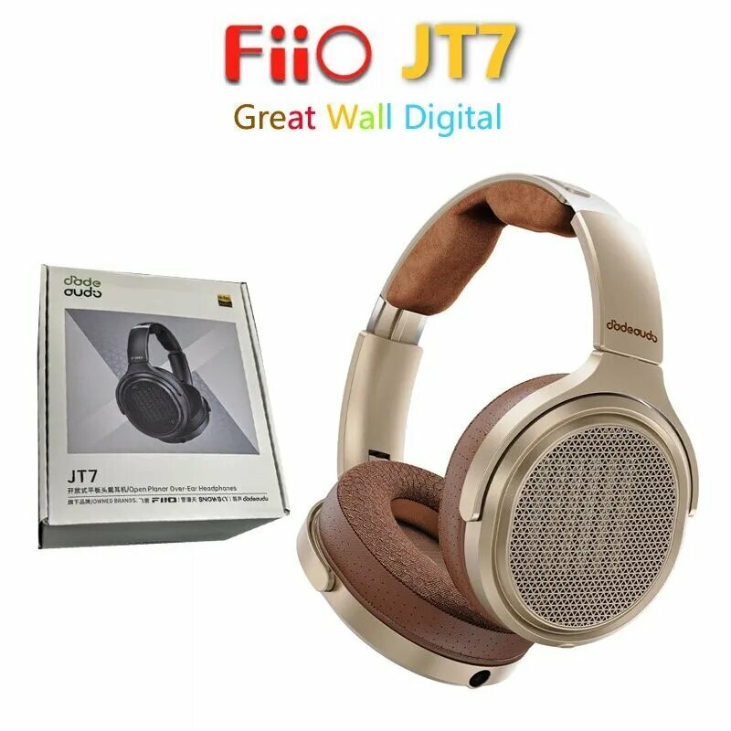 Fiio Наушники проводные, 3.5 мм, 6.3 мм, золотой