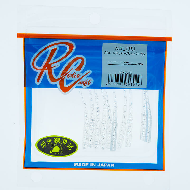 Силиконовая приманка Rodio Craft Nal 1.8" #004 UV Clear Silver Glitter