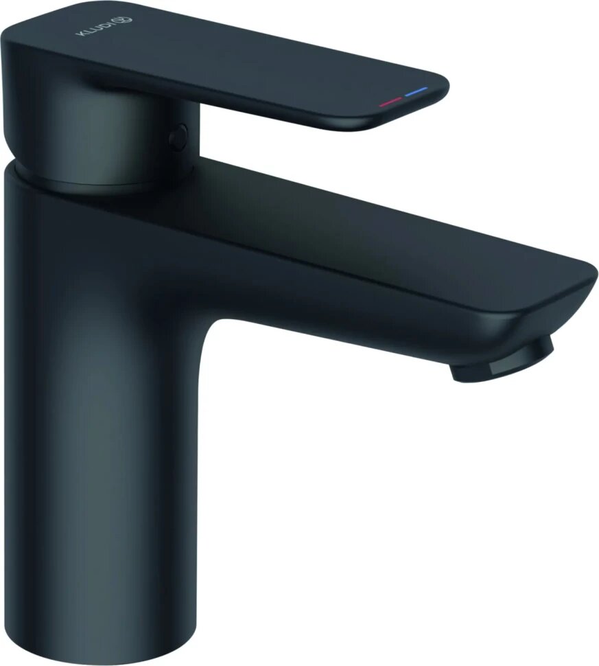 Смеситель для раковины Kludi Pure&Style 402923975 без донного клапана, черный матовый