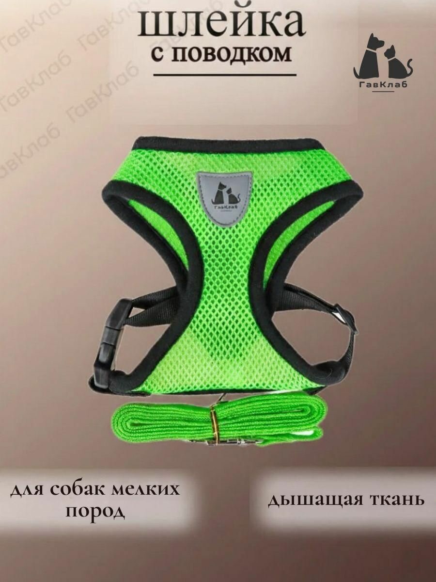 Шлейка для собак мелких и средних пород с поводком шлейка для собак с поводком собачья шлейка