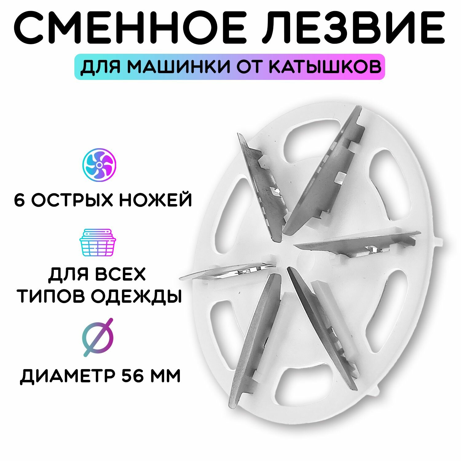 Сменное лезвие для машинки от катышек 56 мм TITAVIN TI-PRM001