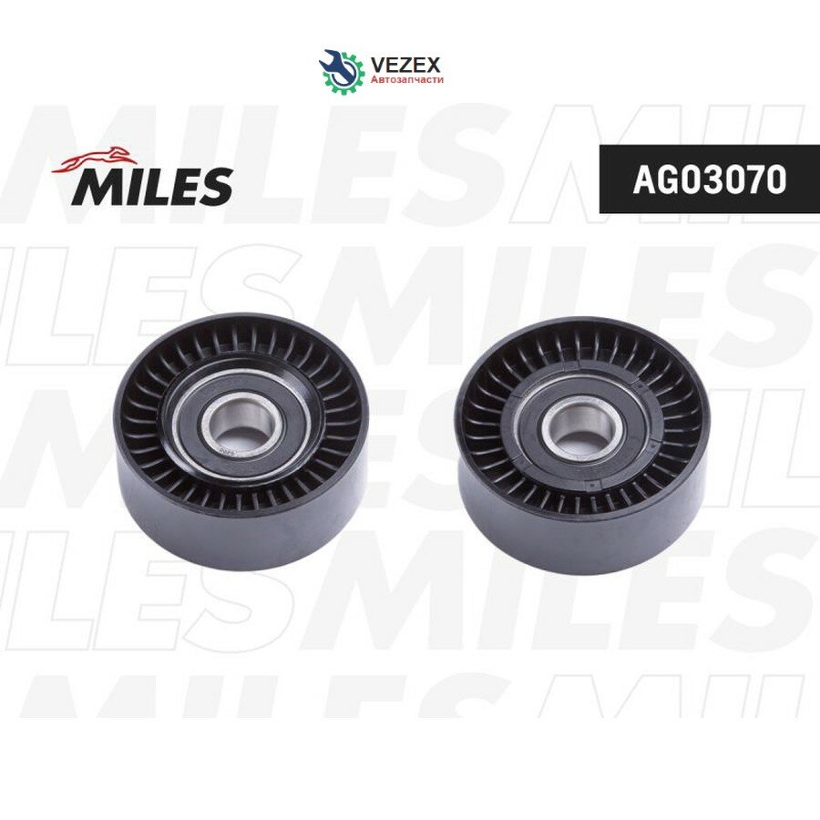MILES AG03070 Ролик ремня приводного BMW E39/E46/E60/X5 M52/M54 AG03070