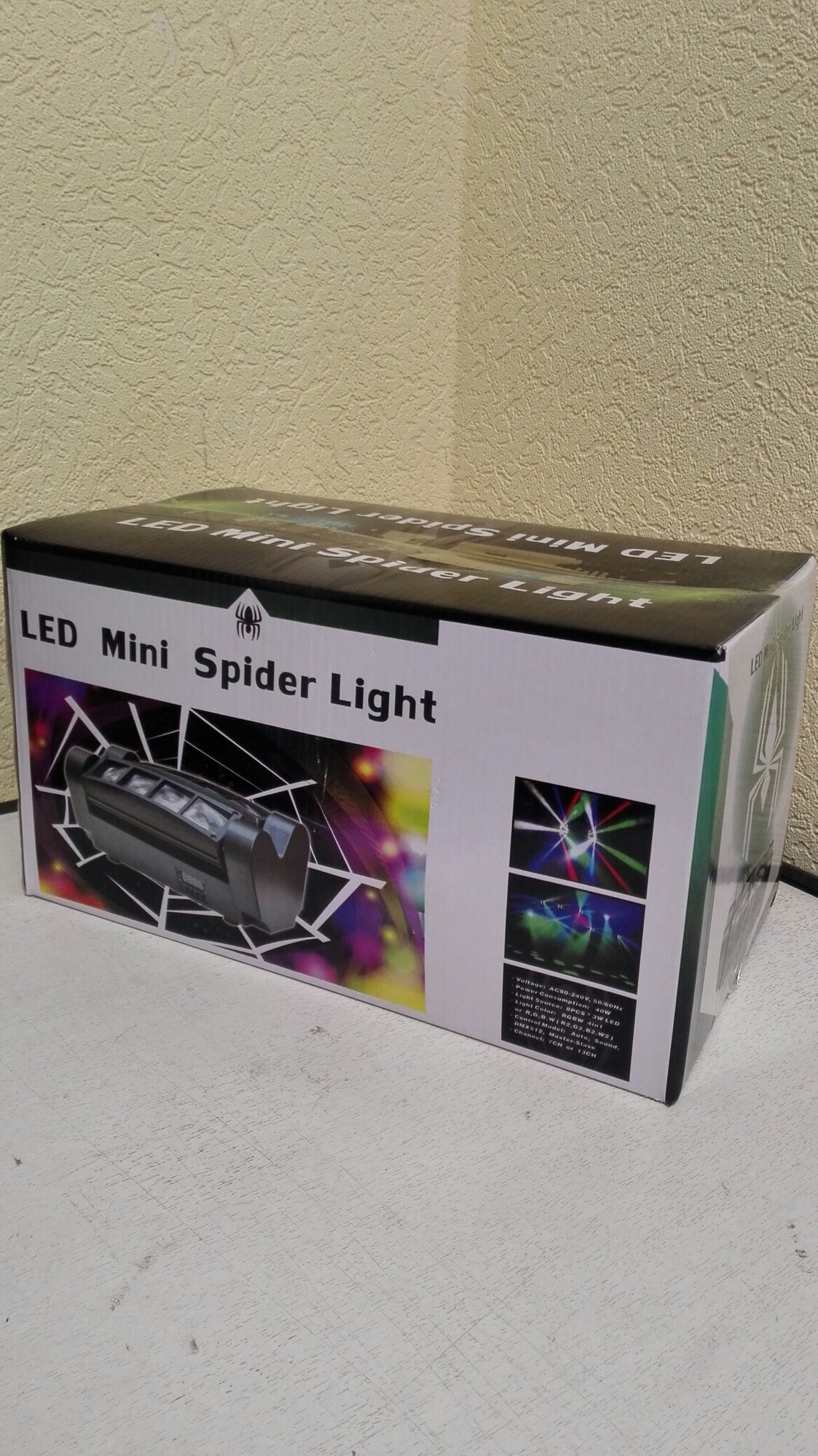 Диско-эффект 2в1 LED Mini Spider + Laser RG — фото 1