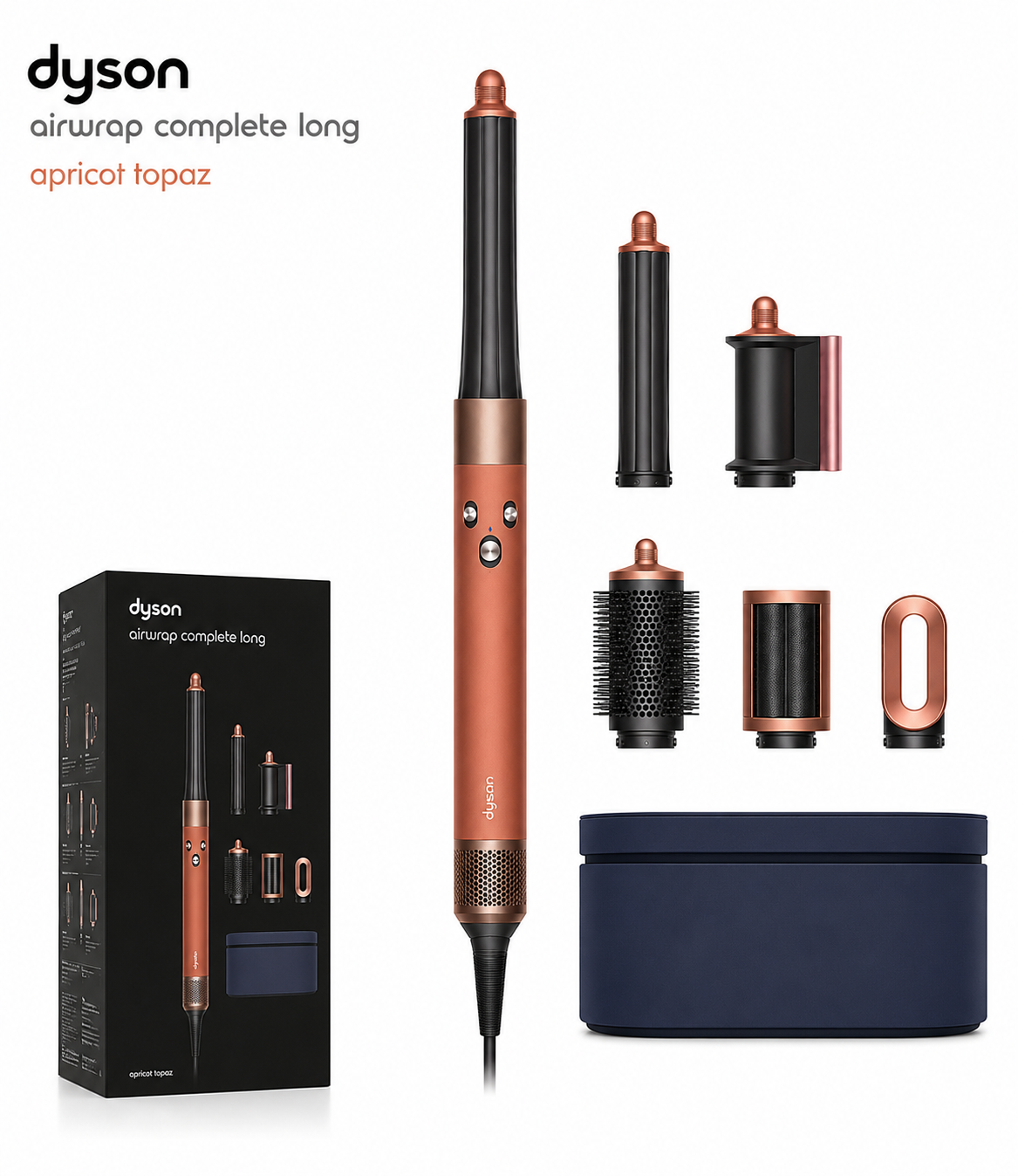 Стайлер Dyson Airwrap Coanda 2x HS09 Apricot/Topaz, оранжевый KR(наша вилка)