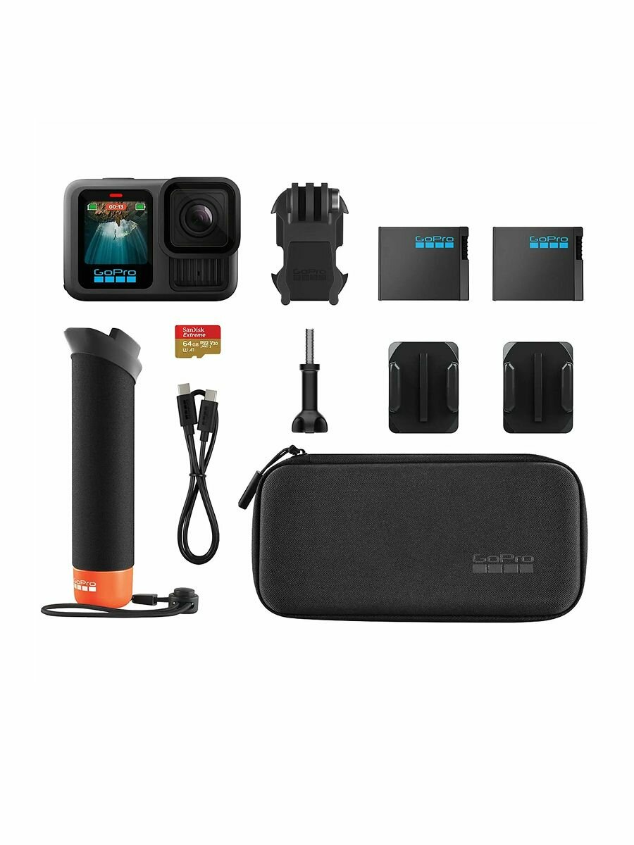 Экшн-камера GoPro Hero 13, Accessories Bundle — фото 1