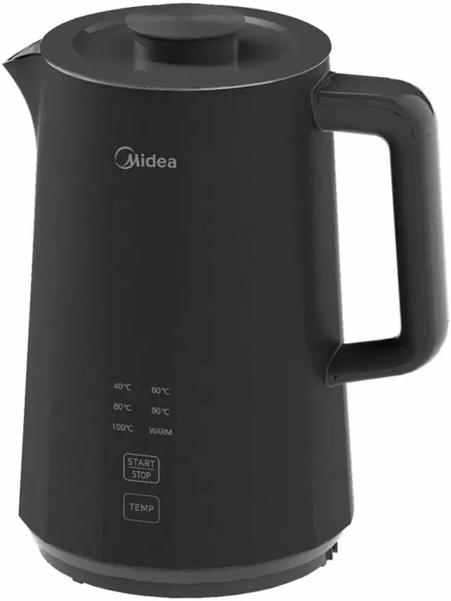 Chaynik elektricheskiy midea mk 9094 1800 vt 1 5 l plastik filtr ot nakipi avtootklyuchenie chernyy