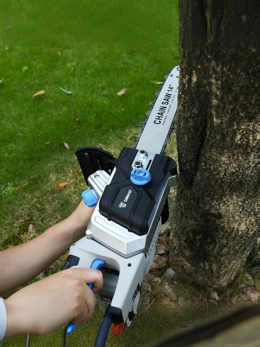 Пила цепная бесщеточная в кейсе DKCHSDR 40 PRO, 14", 2*4.0Ah, BMC