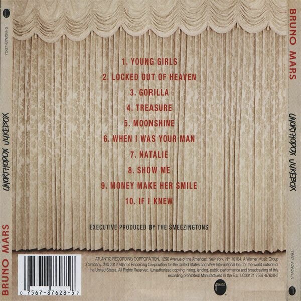 Аудио CD Bruno Mars "Unorthodox Jukebox" CD (EU) NEW — фото 1