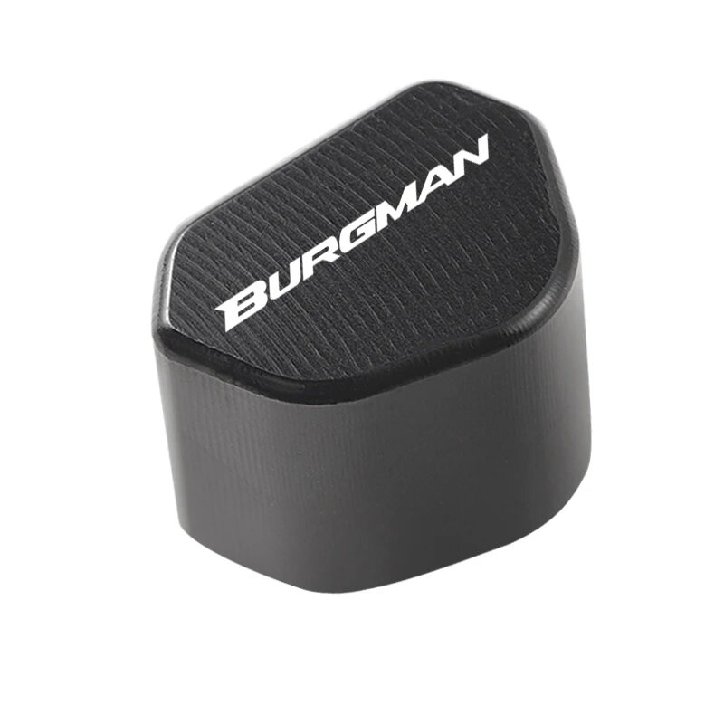 Алюминиевая кнопка поворота с ЧПУ для мотоцикла, крышка для Suzuki BURGMAN 650 400 125 Черный, Black