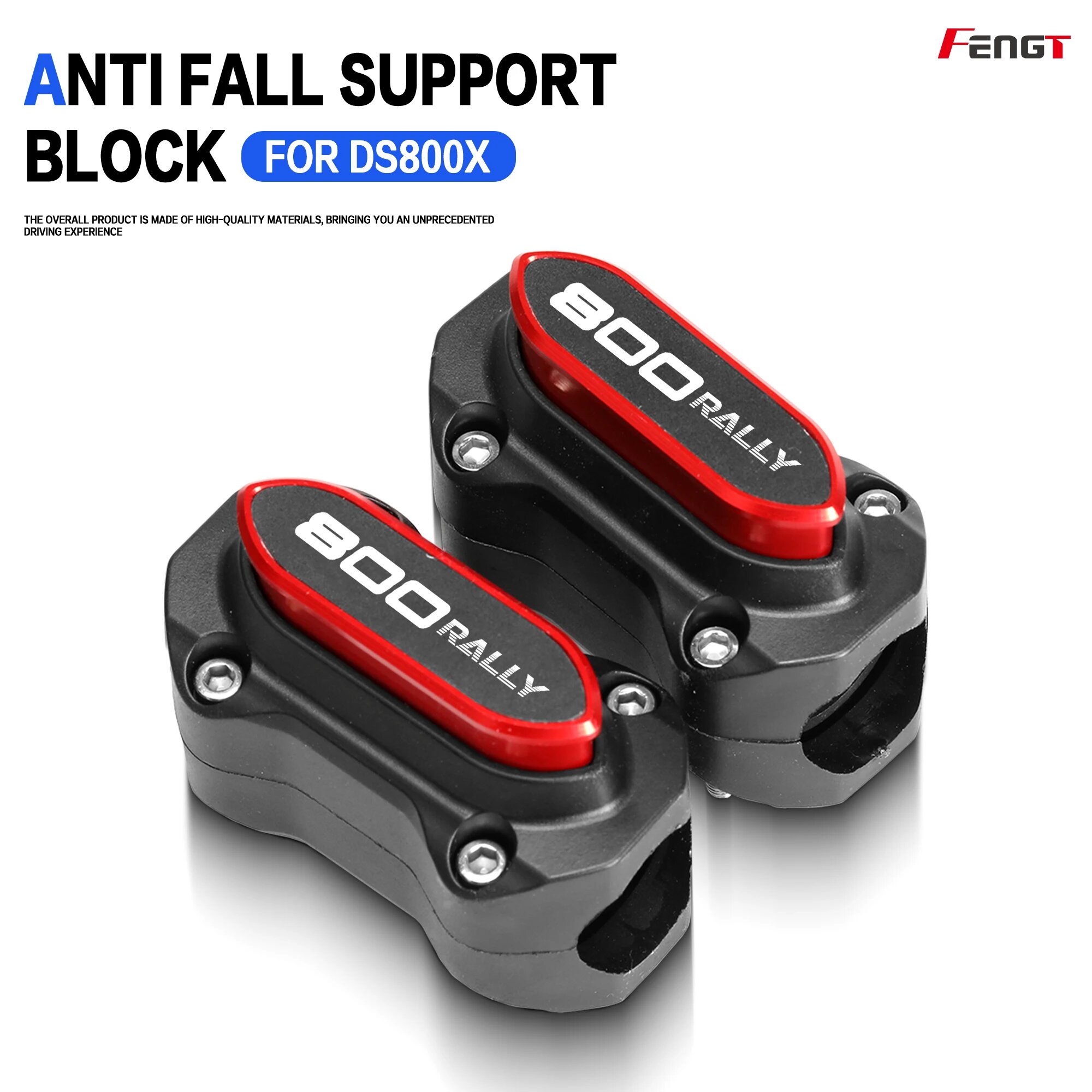 Защита блока Anti Fall для VOGE DS800X Rally 800, черн./крас.