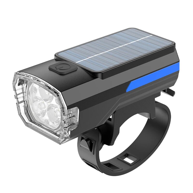 Солнечный велофонарь F110122 3 LED blue