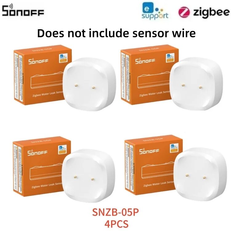 Датчик протечки воды Sonoff SNZB-05P, 4 шт.