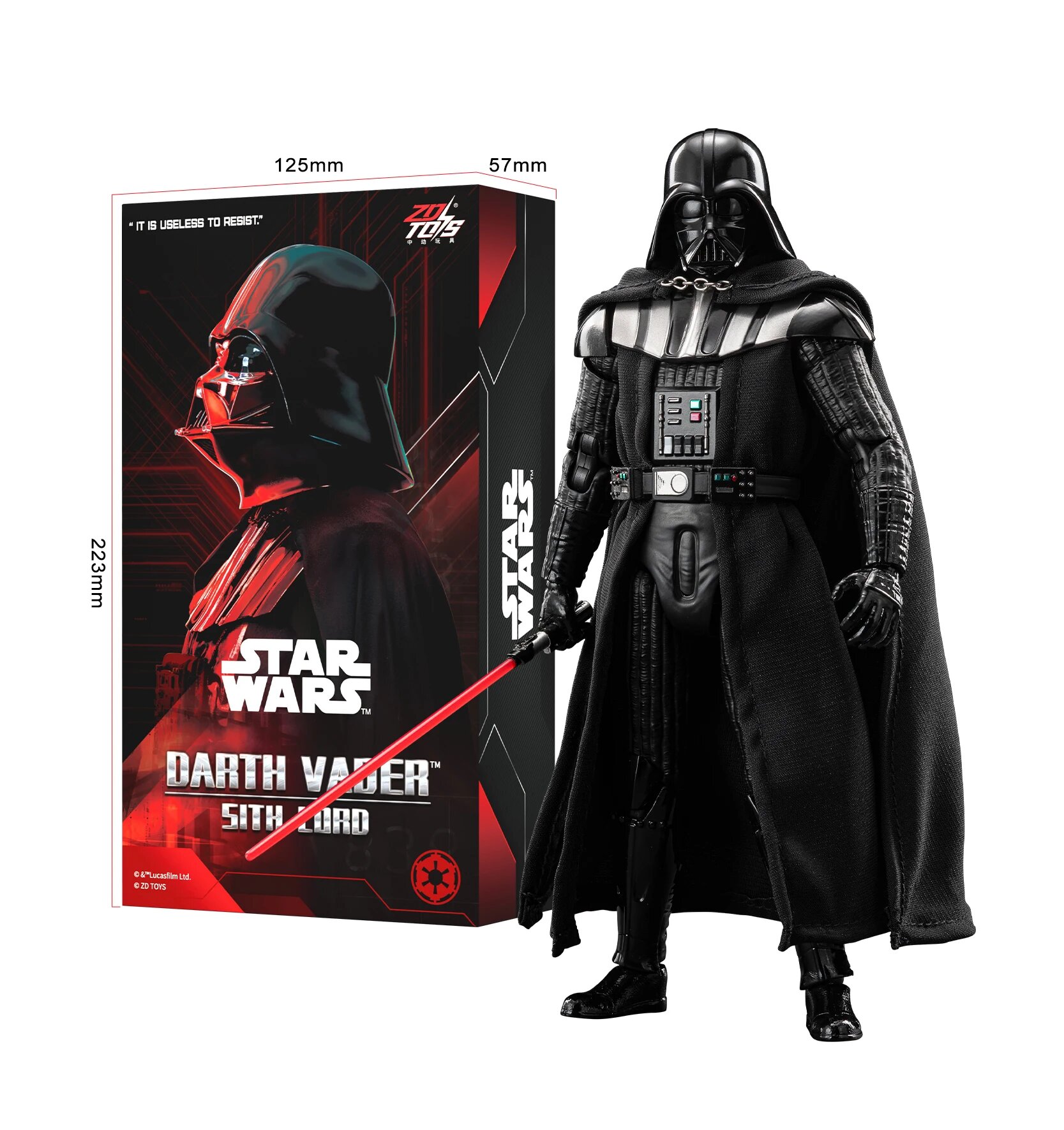 Фигурка Star Wars Darth Vader 1/10 ZD Toys, черный