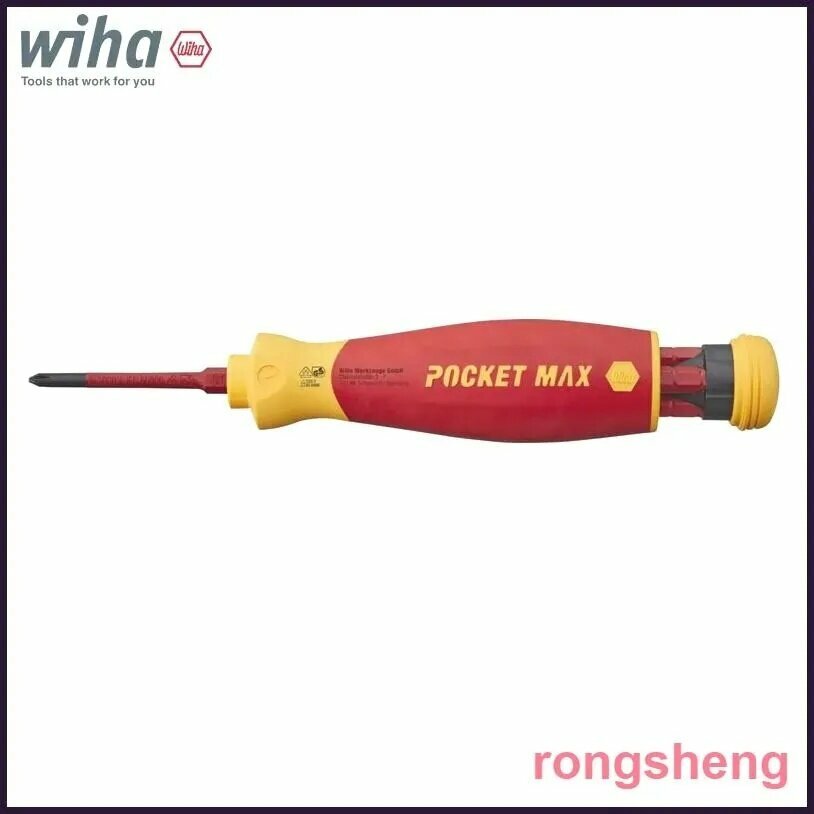 45296 Отвертка PocketMax VDE с магазином бит SlimBit Electric