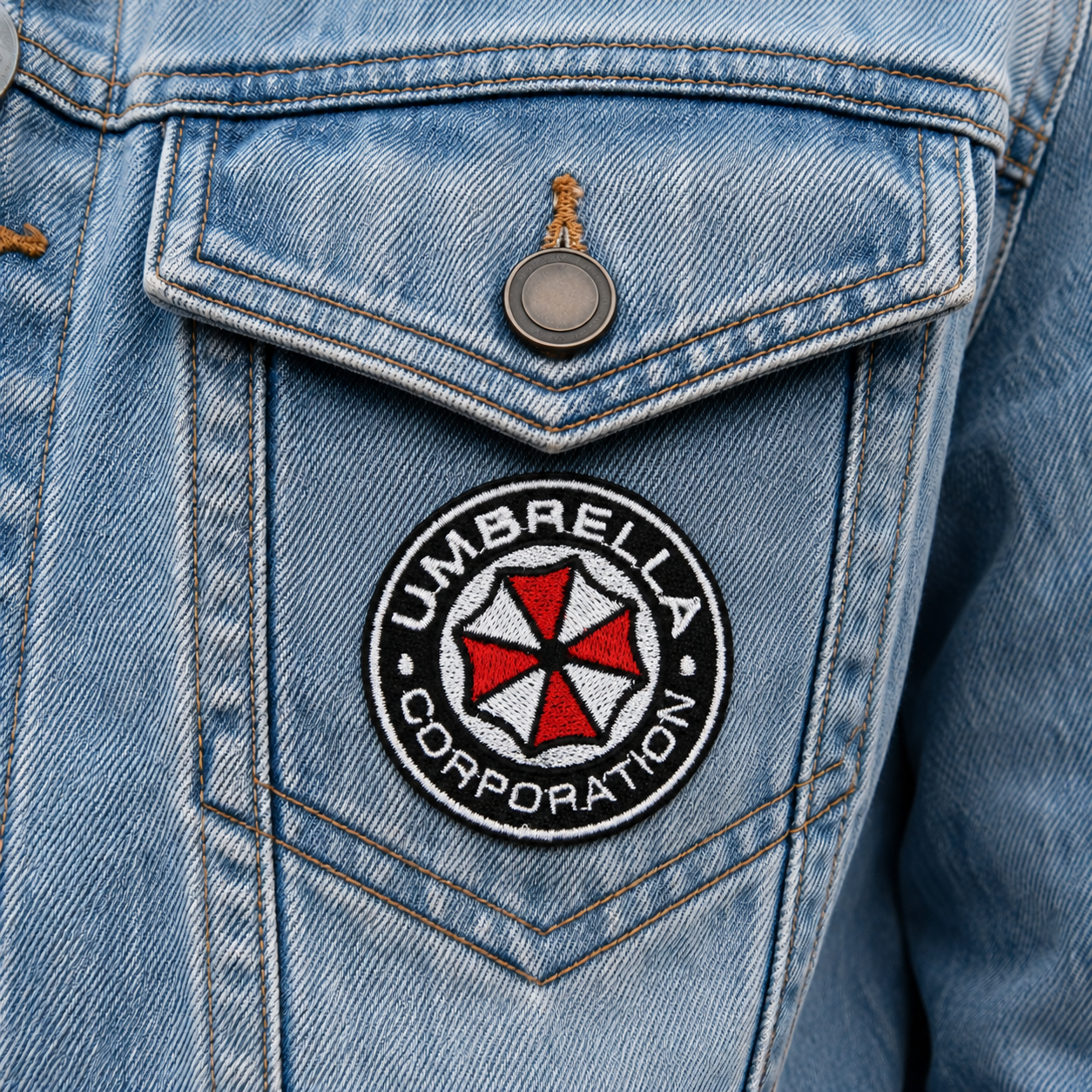 Нашивка, патч, шеврон "Umbrella Corporation" 55x55mm PTC006
