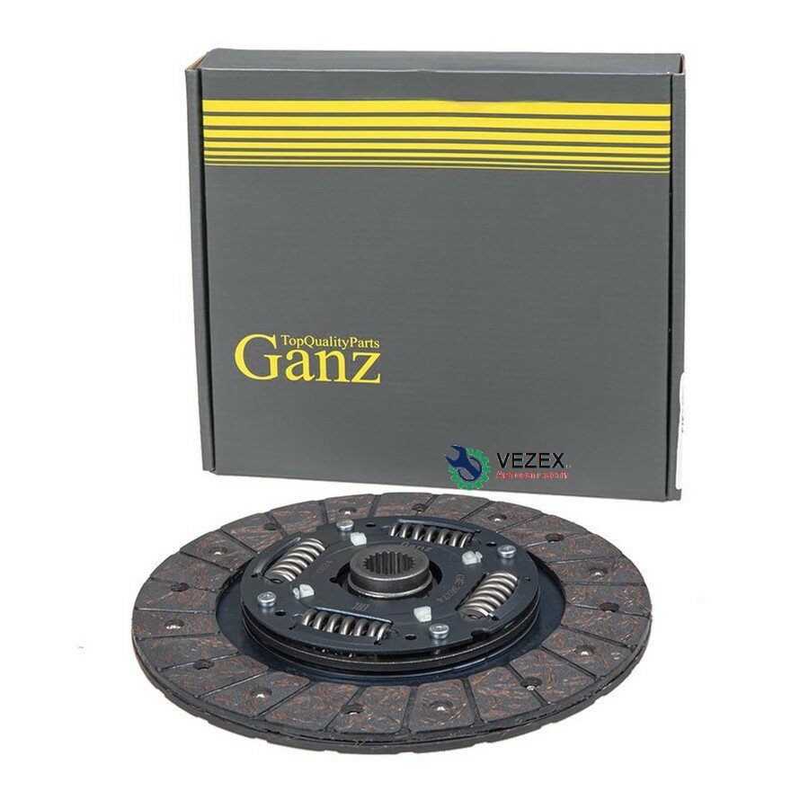 GANZ GIE36274 Диск сцепления MITSUBISHI Colt III/Lancer 8/Galant 96-2003 1,6/2, GANZ GIE36274