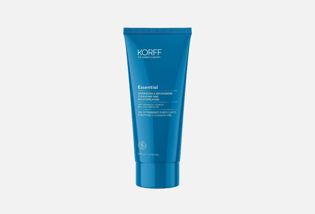 KORFF Essential CLEANSING AND MOISTURIZATION PURIFYING CLEANSING GEL Очищающий и увлажняющий гель для лица 200мл