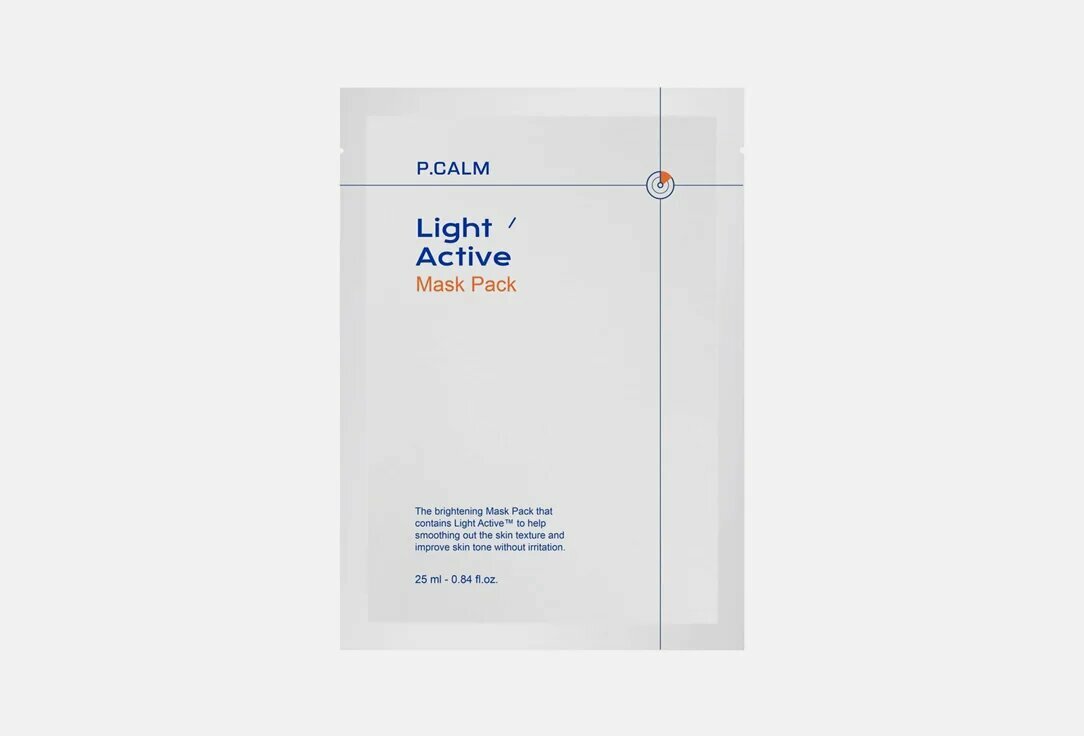 P.calm Light Active Mask Pack Тканевая маска 1шт