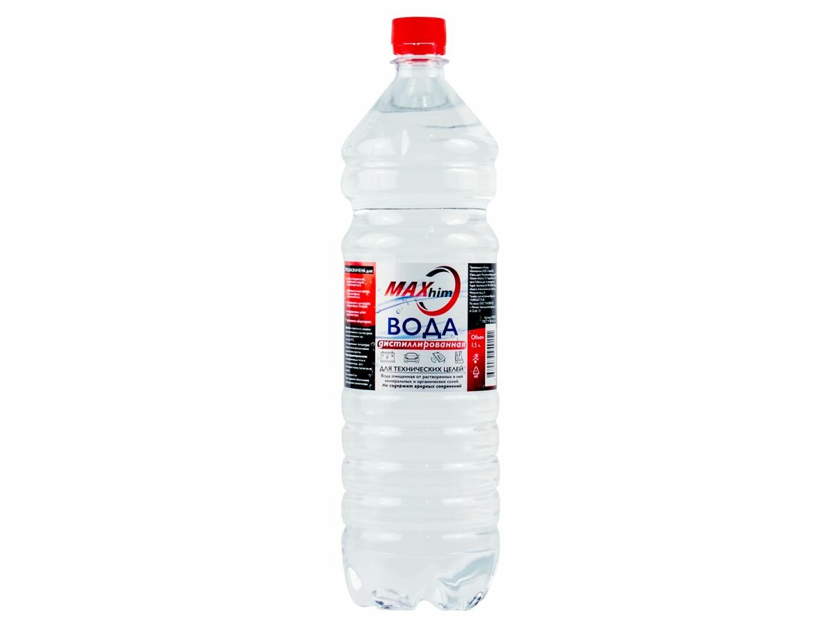 Вода дистиллированная MAXHIM 1,5 Л.