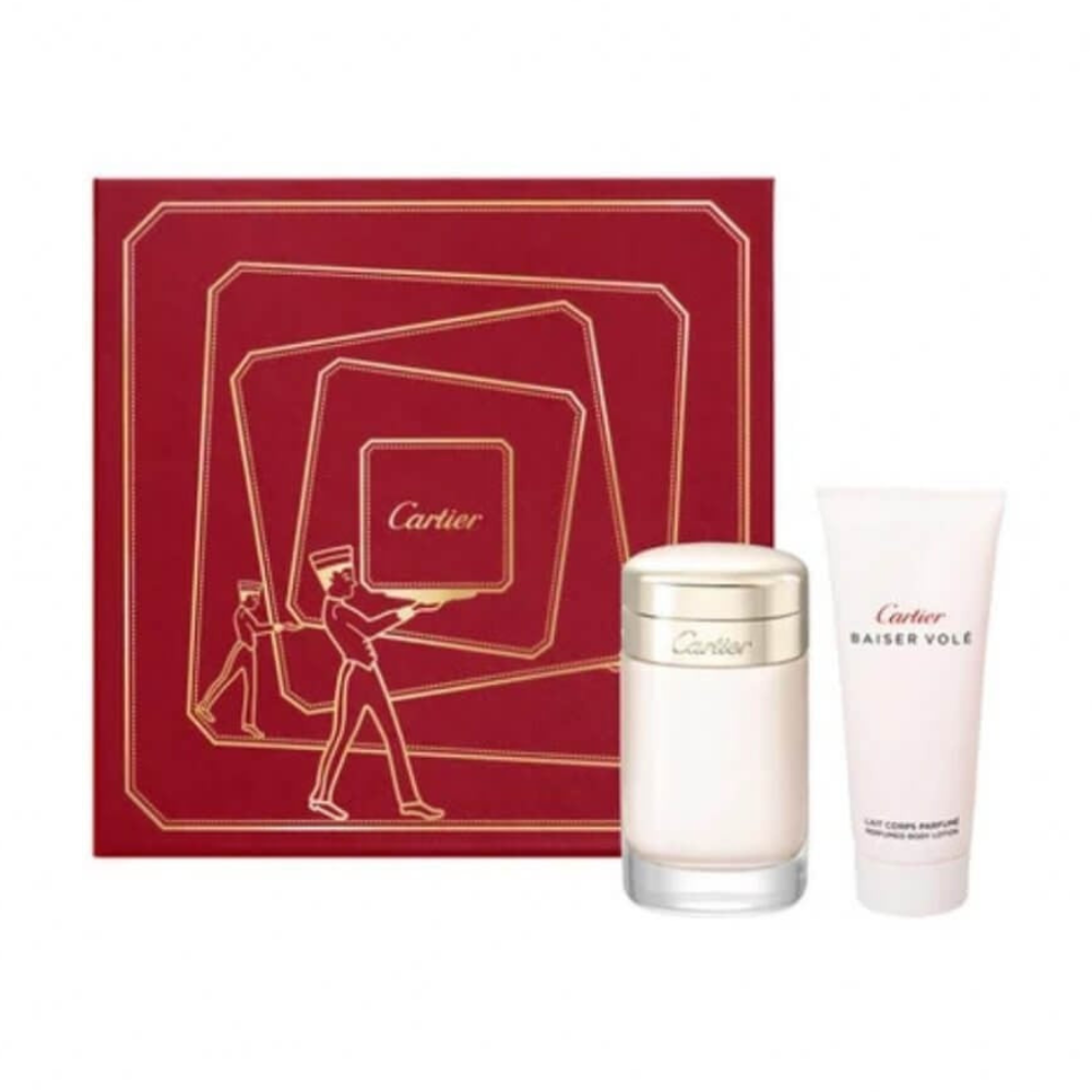 Cartier Baiser Vole Set 100 мл + лосьон для тела, парфюмерная вода, женские, цветочные, лилейные