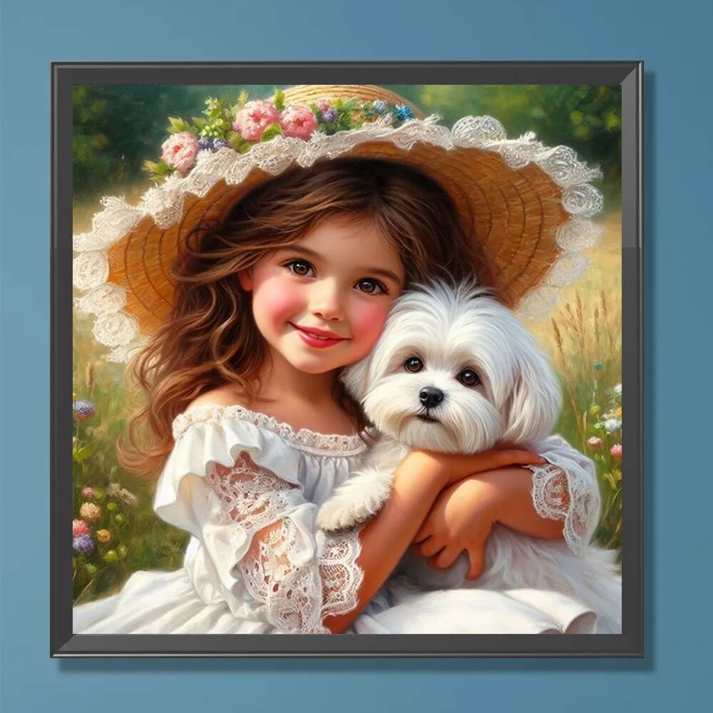 5D DIY алмазная живопись, серия персонажей, украшение дома, 30x30 см-DKD-CJ0823
