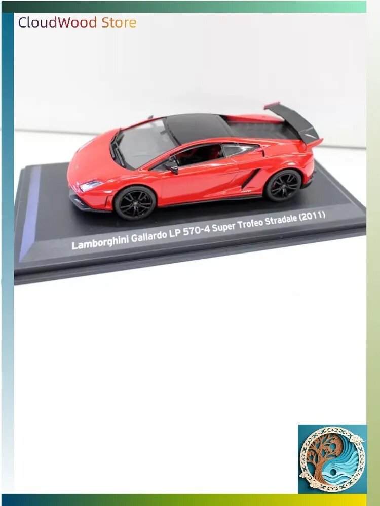 Эксклюзивная коллекционная модель Lamborghini Gallardo LP570 2011 в масштабе 1:43, красный цвет, представлена к распродаже с учетом незначительных дефектов