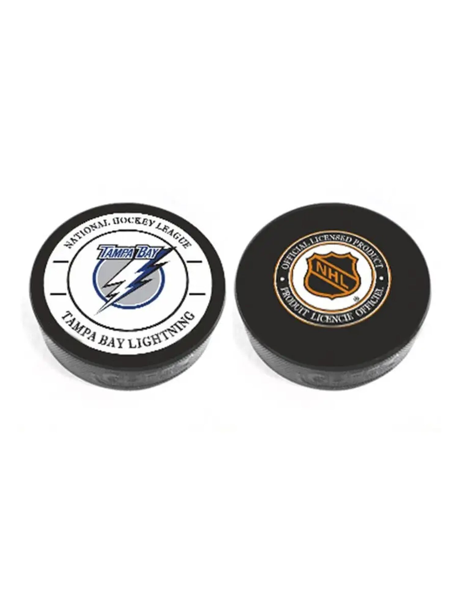 Шайба Sportfanat NHL Tampa Bay Lightings, резина, 76 мм, цвет белый