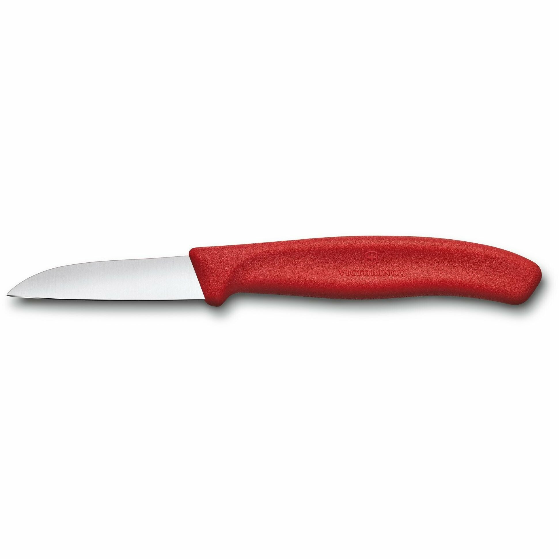 Нож кухонный Victorinox Swiss Classic (6.7301. C1) стальной для чистки овощей и фруктов лезв.60мм прямая заточка красный