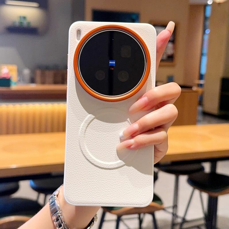Чехол для Vivo X300 Ultra/Виво X300 Ультра Кожаная защитная оболочка