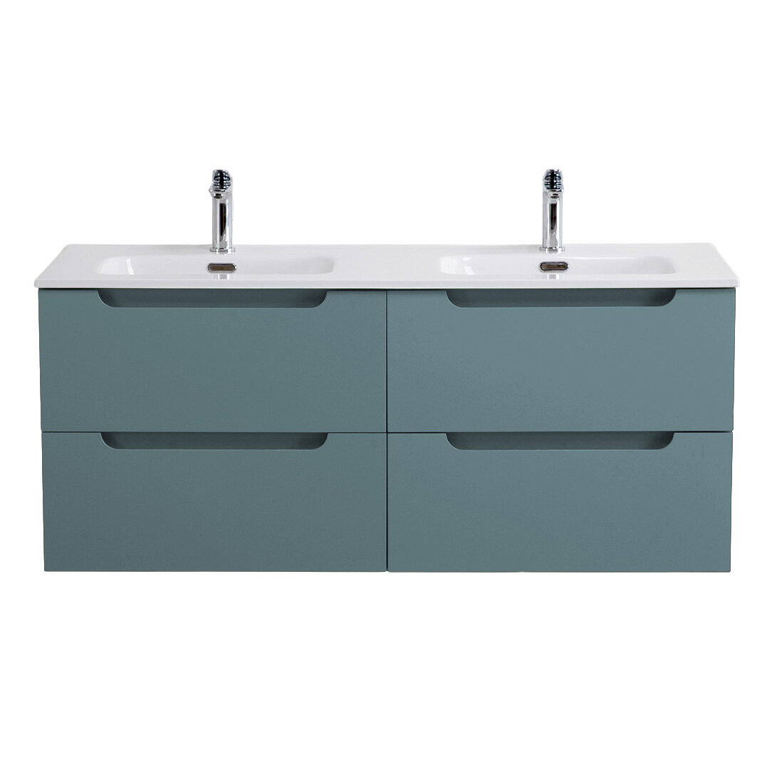 Тумба с раковиной BelBagno Etna 120 ETNA-1200-4C-SO-2-AO голубой матовый