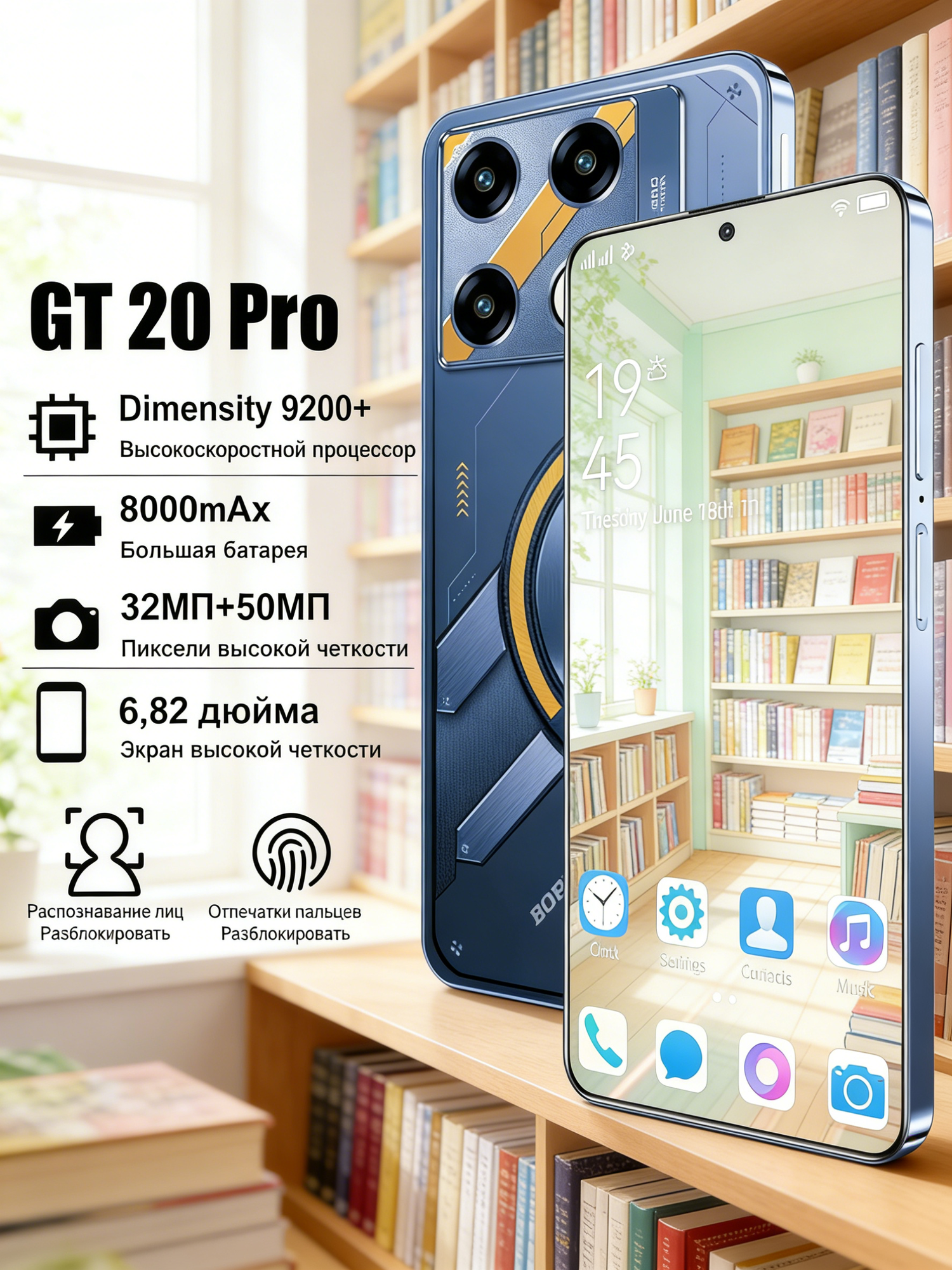 GT 20 Pro игровой смартфон 5G смартфон Горный телефон Музыкальный телефон NFC